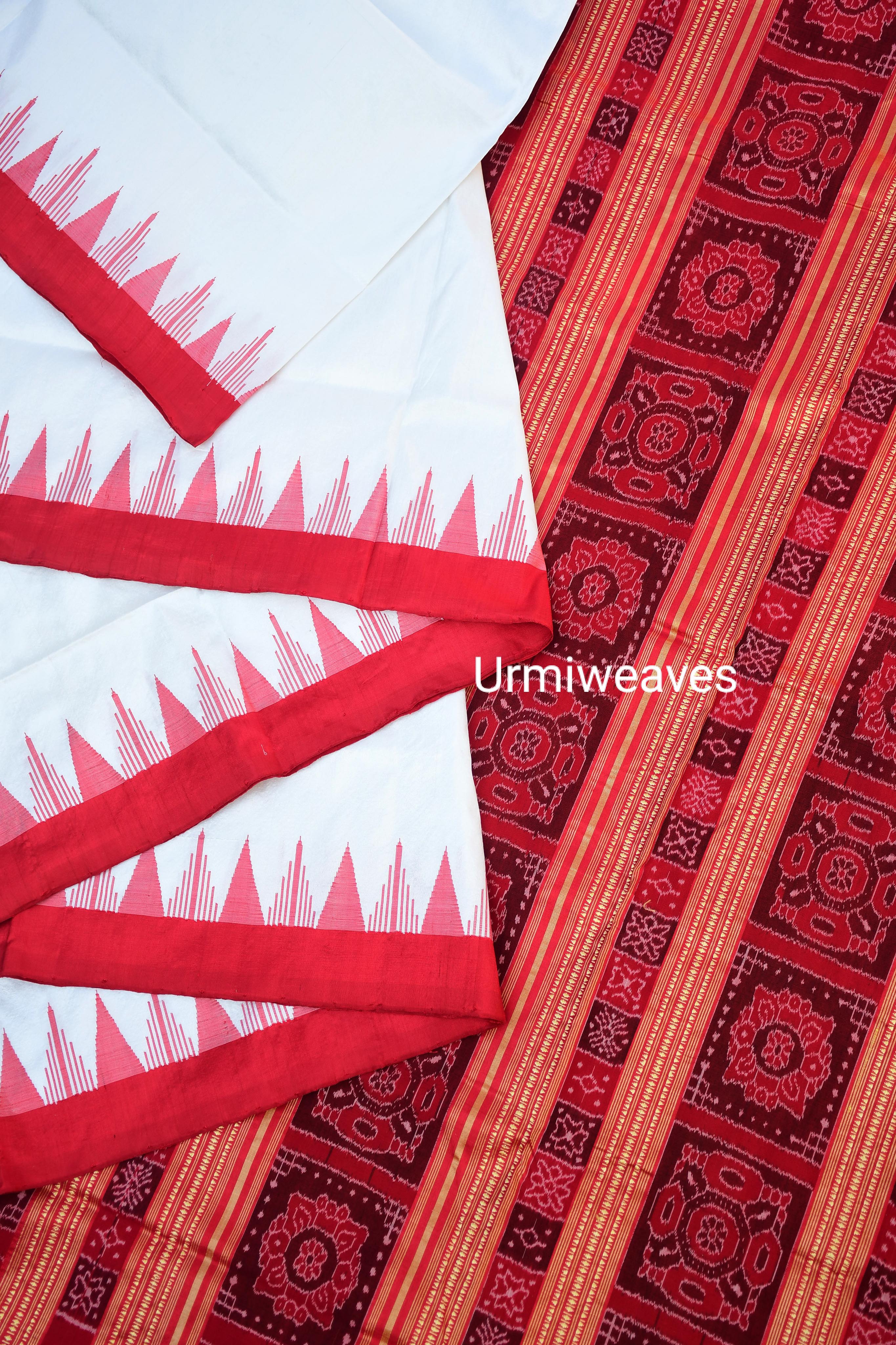 Phoda Kumbha Sarees | Odisha Temple Border Handloom | Pasapali